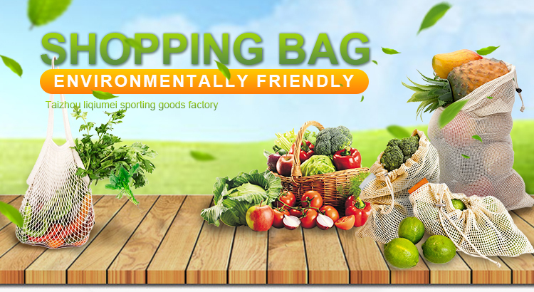 Bolso Tote Bag que hace compras de Mesh Net del algodón para las comidas