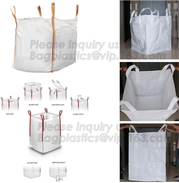 La arena que embala bolsos enormes de FIBC, las bolsas de plástico biodegradables recicla el envase