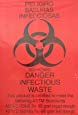 Bolso disponible inútil del Biohazard LLDPE de Rollpak, bolsos del Qty 20, capacidad del galón 12-16, 24 W x 33 L, 1,30 milipulgadas, 33 micrones, STX-2433RP rojo