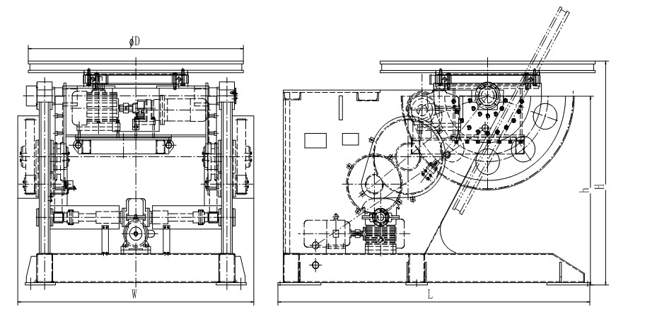 慣習的な自動傾く回転式溶接のポジシァヨナー 5000KG - 20000KG
