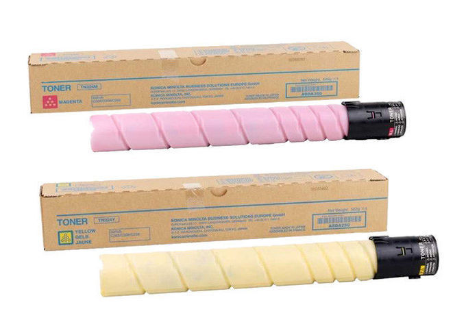TN324 CMYK Konica Minolta Toner Compatible For Genuine Bizhub C308