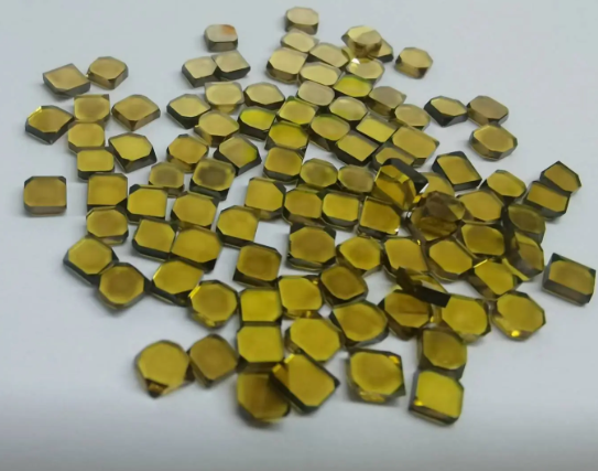 Yellow HPHT MCD Synthetic Diamond sample