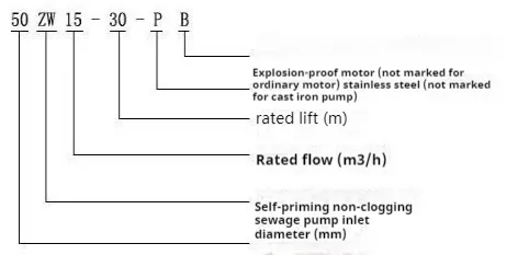 Zw Self-Priming Sewage Pump