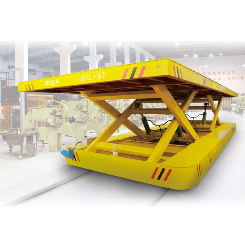 anhebende Laufkatze des Materialtransportes mit scissor Hubtischübergangswagen