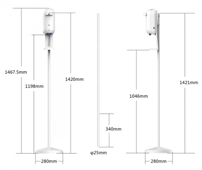 Thermomètre fixé au mur de corps de DC6V ccc avec 1100ml le distributeur 3