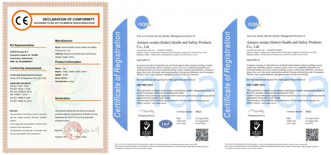 OEM Polypropylene Nonwoven Metal Detectable Mob Caps 16