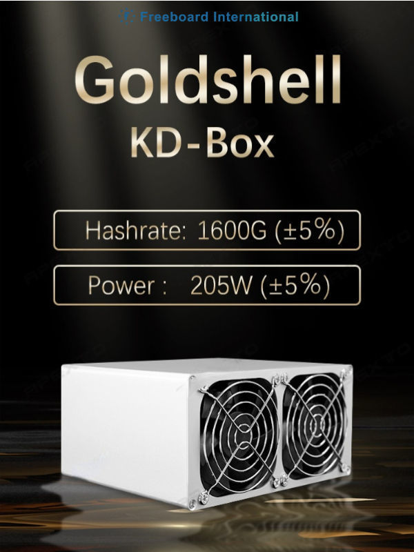 Fournisseur de expédition libre de la machine d'abattage de ménage du mineur muet 1.6TH 205W KDA de Goldshell KDBOX KD6 KD5 2KG