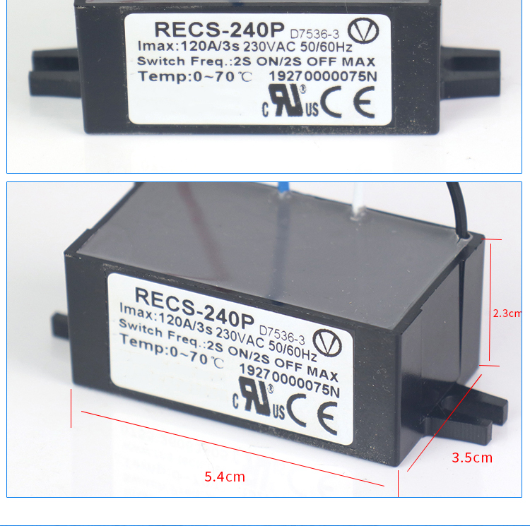 Commutatore centrifugo elettronico di RECS 240P