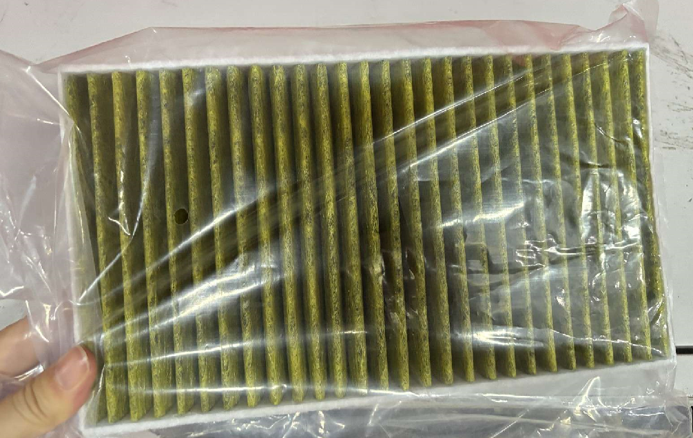 Tesla Model 3 Cabin Air Filter - Yellow activated carbon filter element
