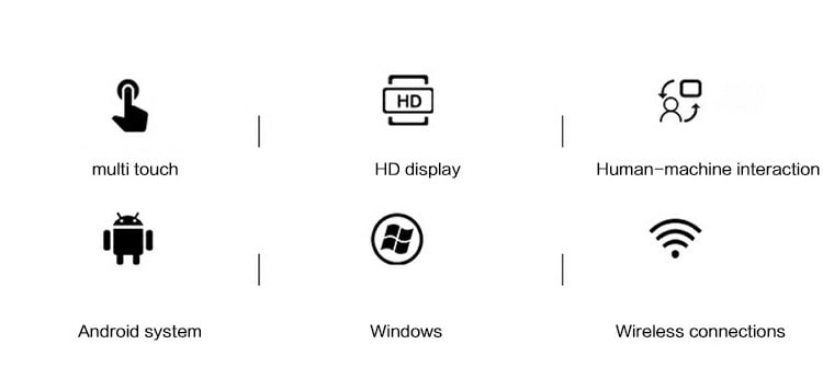 Interactive touch screen display features