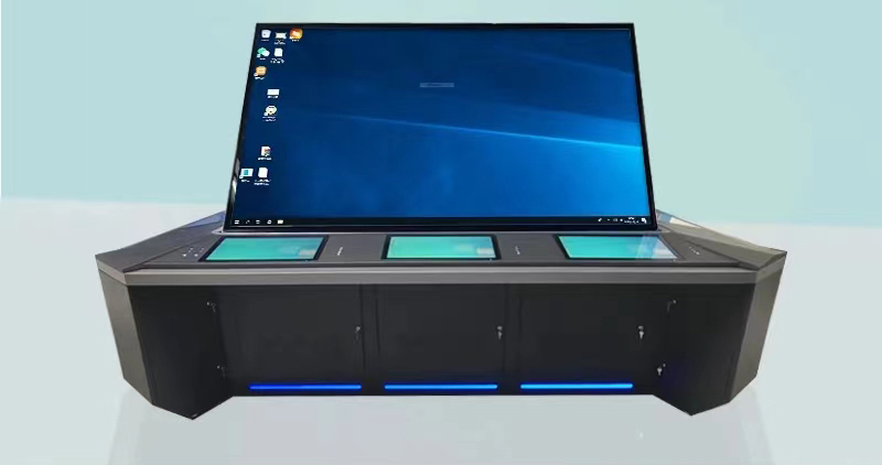 Touch table in conference room