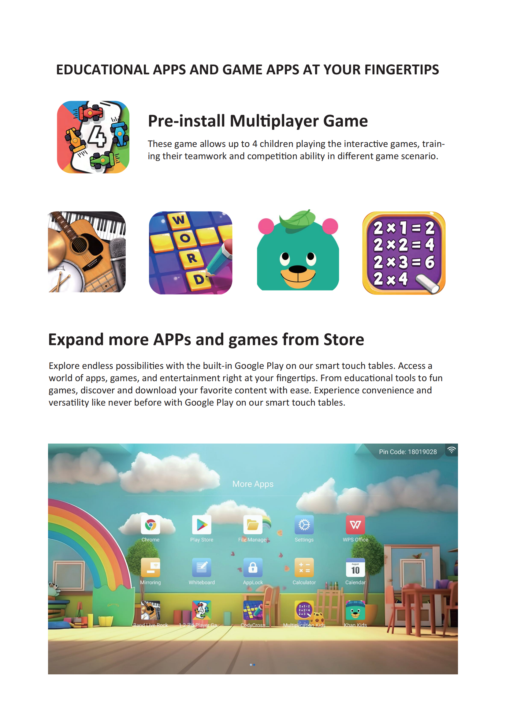 POLING table educational games