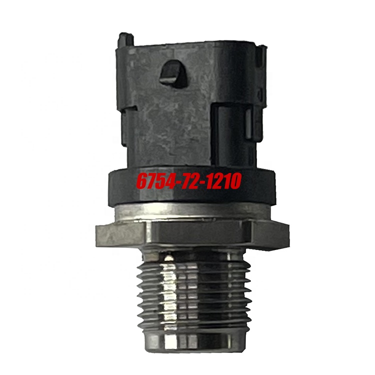 Fuel pressure sensor for excavator - close-up
