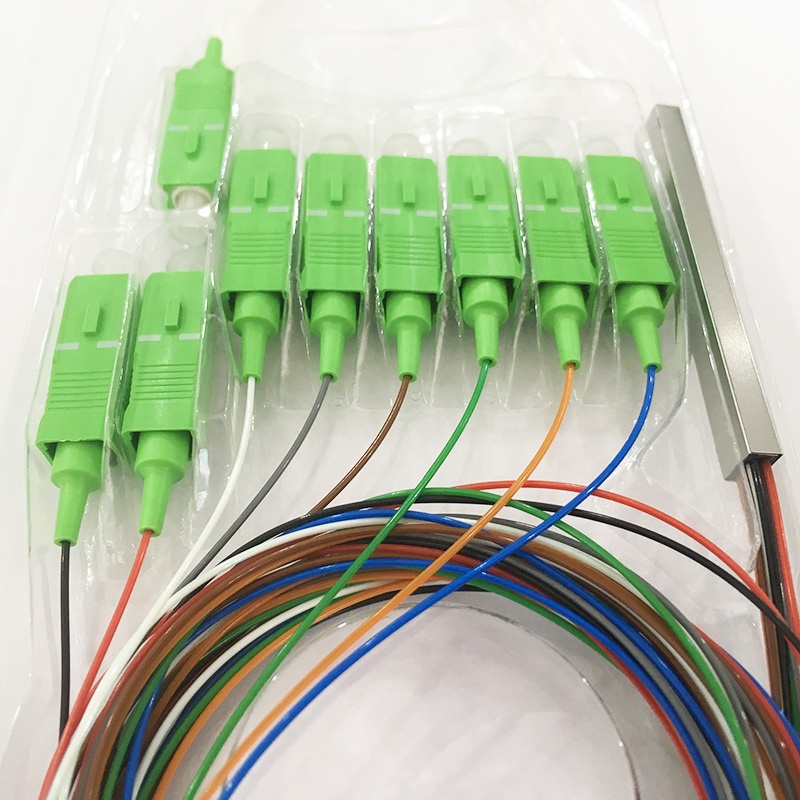 Separatore di fibra ottica 1 8 dello SpA di FTTH Mini Type Bare con il connettore dello Sc APC