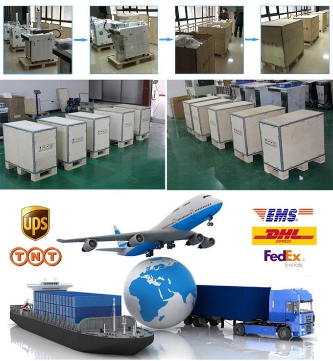 Máquina de grabado industrial portátil del laser de la fibra para el sello de goma incluido