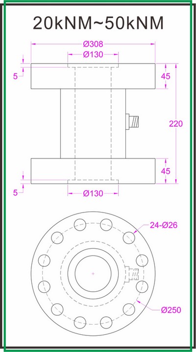 sensor do torque do de alta capacidade