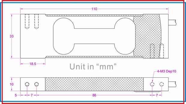 célula de carga 3N 6N 10N 15N 30N