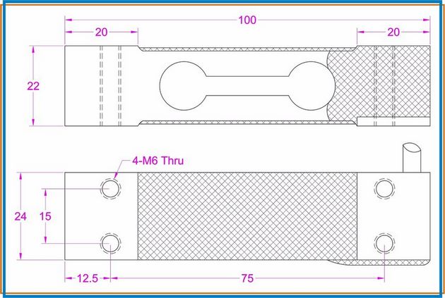 célula de carga de 5 libras 5lbs