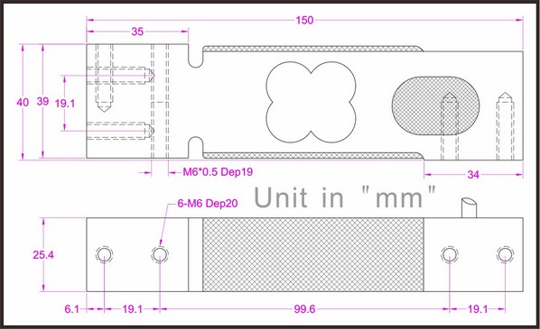 célula de carga de sp4m