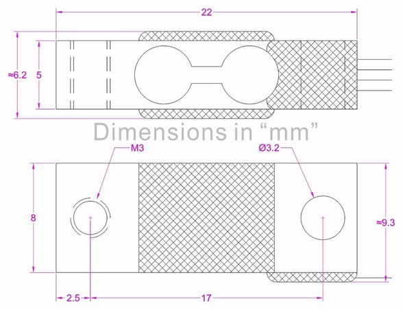 célula de carga del arduino 2kg 3kg 5kg 10kg