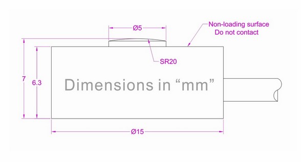 Célula 3kN de la carga de compresión 2KN