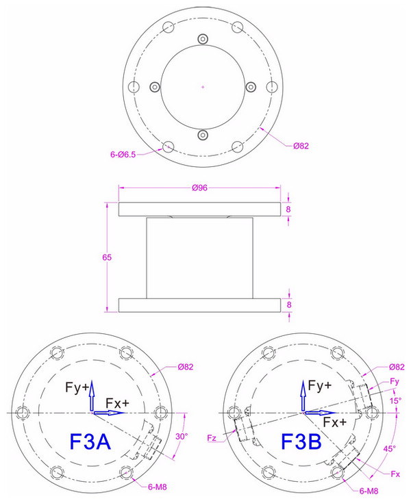 célula de carga triaxial 5kN