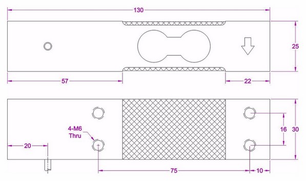 célula de carga 20kg 0-10V