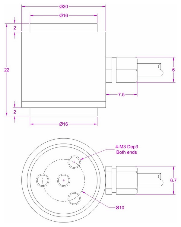 célula de carga de la tensión 2kN 1KN 500N 200N 100N