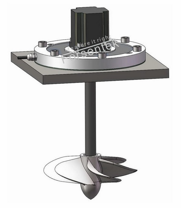 medida del esfuerzo de torsión del mezclador