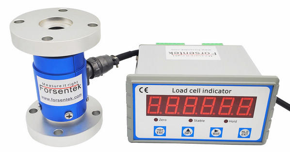 Metro del esfuerzo de torsión de la reacción del Reborde-a-reborde con el indicador