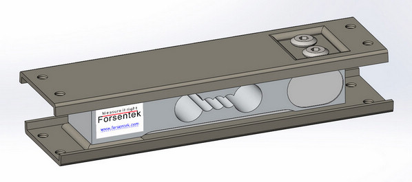 montaje de montaje de la célula de carga
