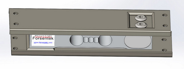 equipo del montaje de la célula de carga