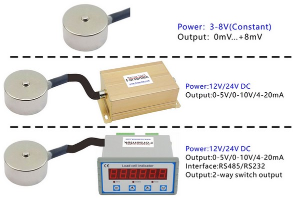 MINIATURE BUTTON LOAD CELL 0-5V OUTPUT