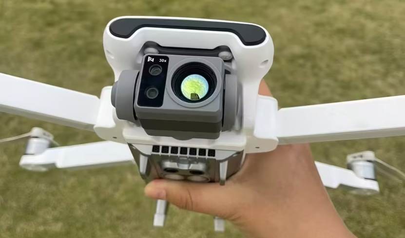 Close-up of FOVA X8 Thermal Drone camera systems