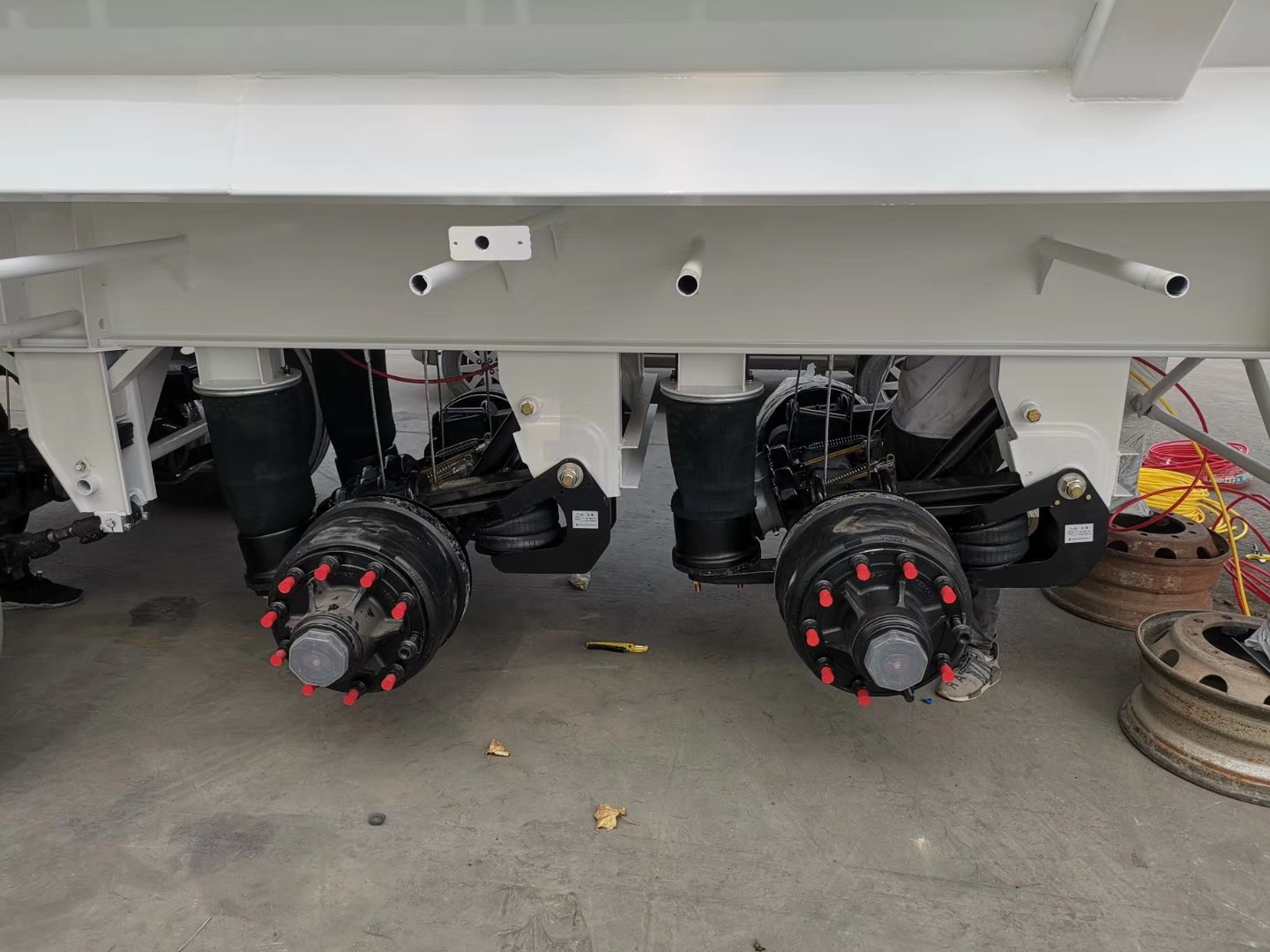 5 tipper αξόνων trialer με την αναστολή και την ανύψωση αερόσακων
