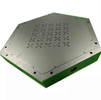 Custom hexagon LED display installation