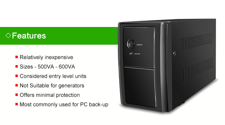 Computer Offline-geänderte Sinus-Welle UPSs 650va 850va 1000va 1500va hohe Qualität mit AVR-CER