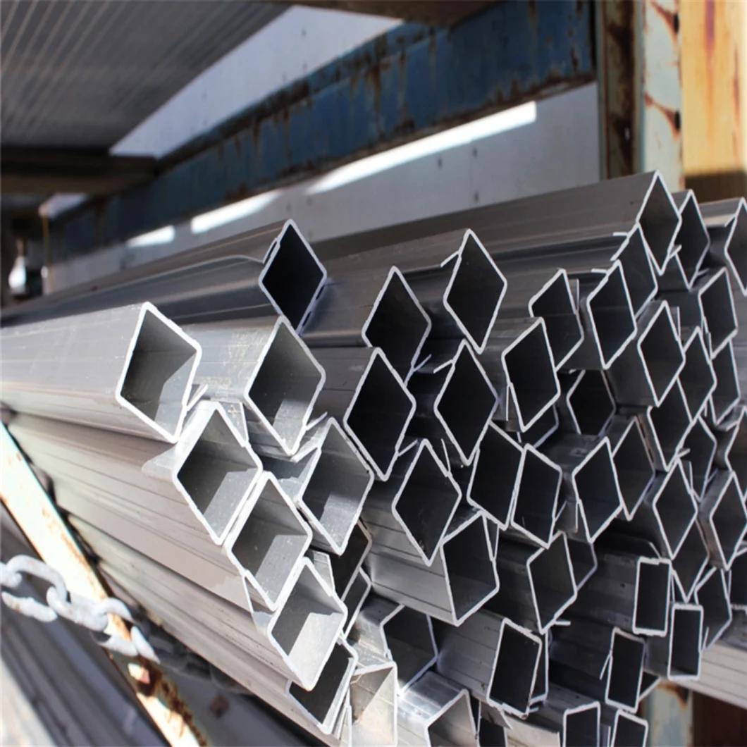 Tamaño estándar del metal de la fábrica del tubo rectangular de aluminio de aluminio cuadrado del tubo 100*50