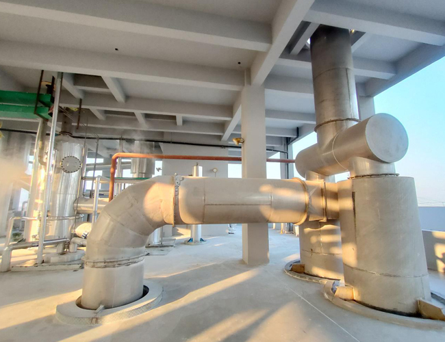 Evaporation and separation modules in stainless steel