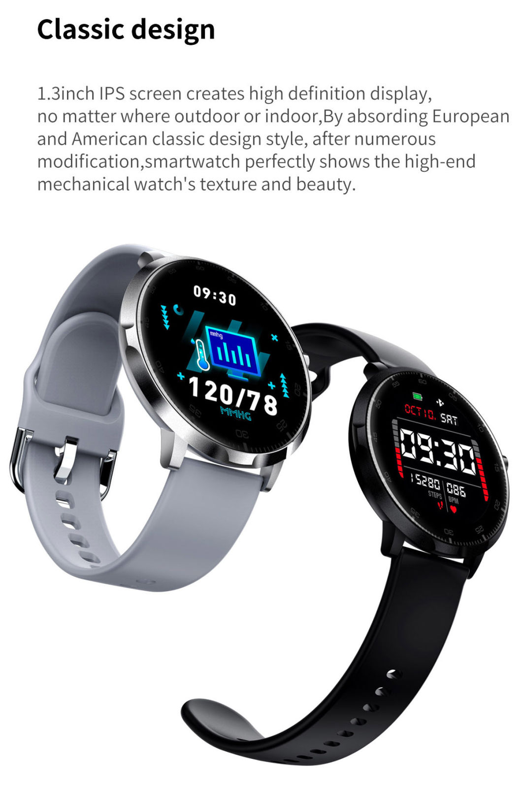 A pressão sanguínea impermeável de NFC de Smartwatch do bracelete da função recondiciona telefones celulares para apoiar o relógio eletrônico do despertador K6 das crianças do russo português vietnamiano