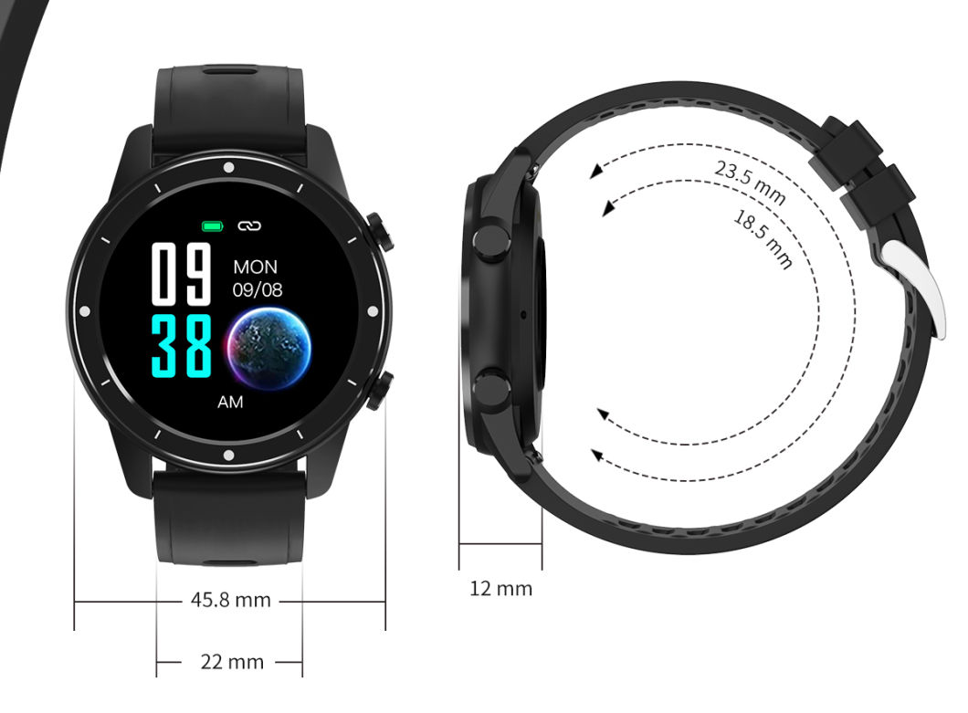 L'alta qualità Hl50 moderno economico Smart guarda il nuovo braccialetto che degli uomini delle donne dell'IOS Android di chiamata IP67 di arrivi 2021 guardo la serie 4 Amazfit