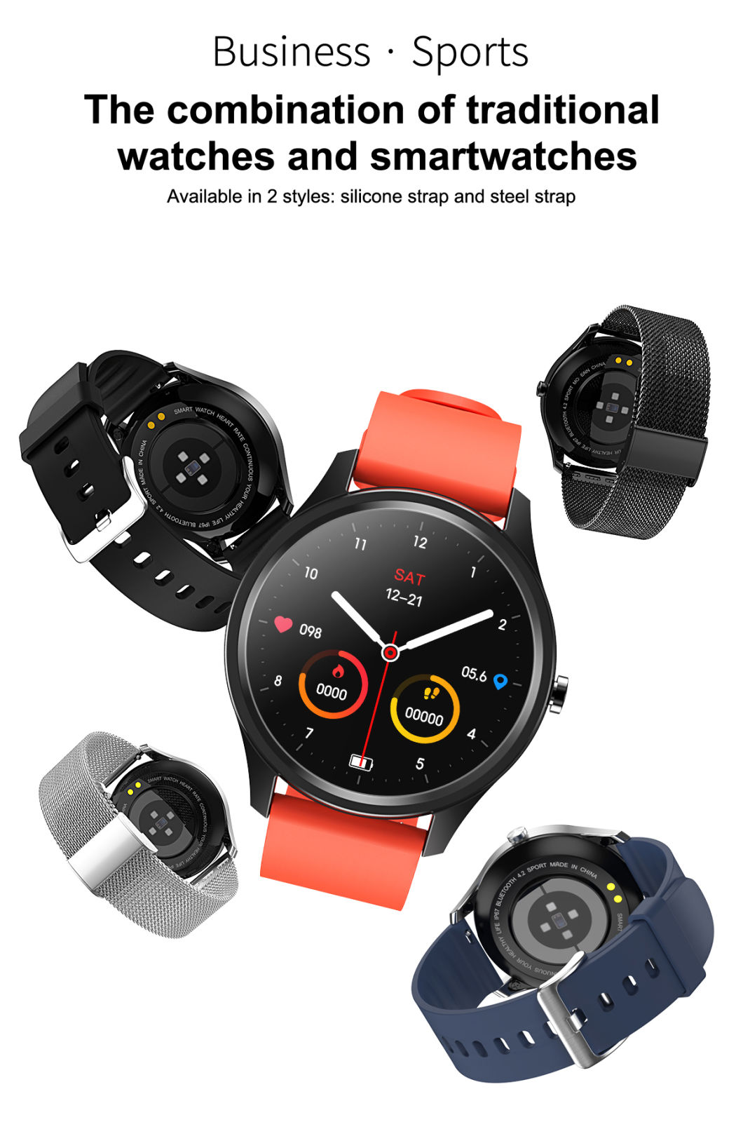 Realzeitintelligente Manschette maß Wechat-Bewegungs-Herz-Rate Individuality Present Dropshipping Dts 55