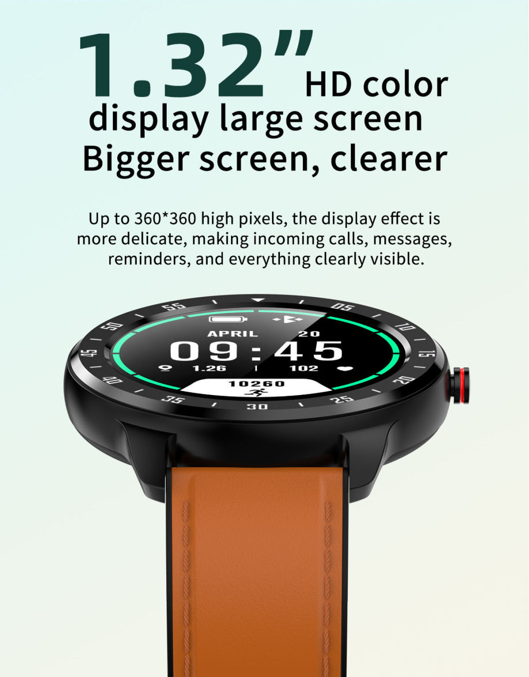 Smart Watch multifunzionale Z07 di rilevazione del touch screen di 2021hot 1.32inch 360*360 completa adatta completa di frequenza cardiaca e di pressione sanguigna