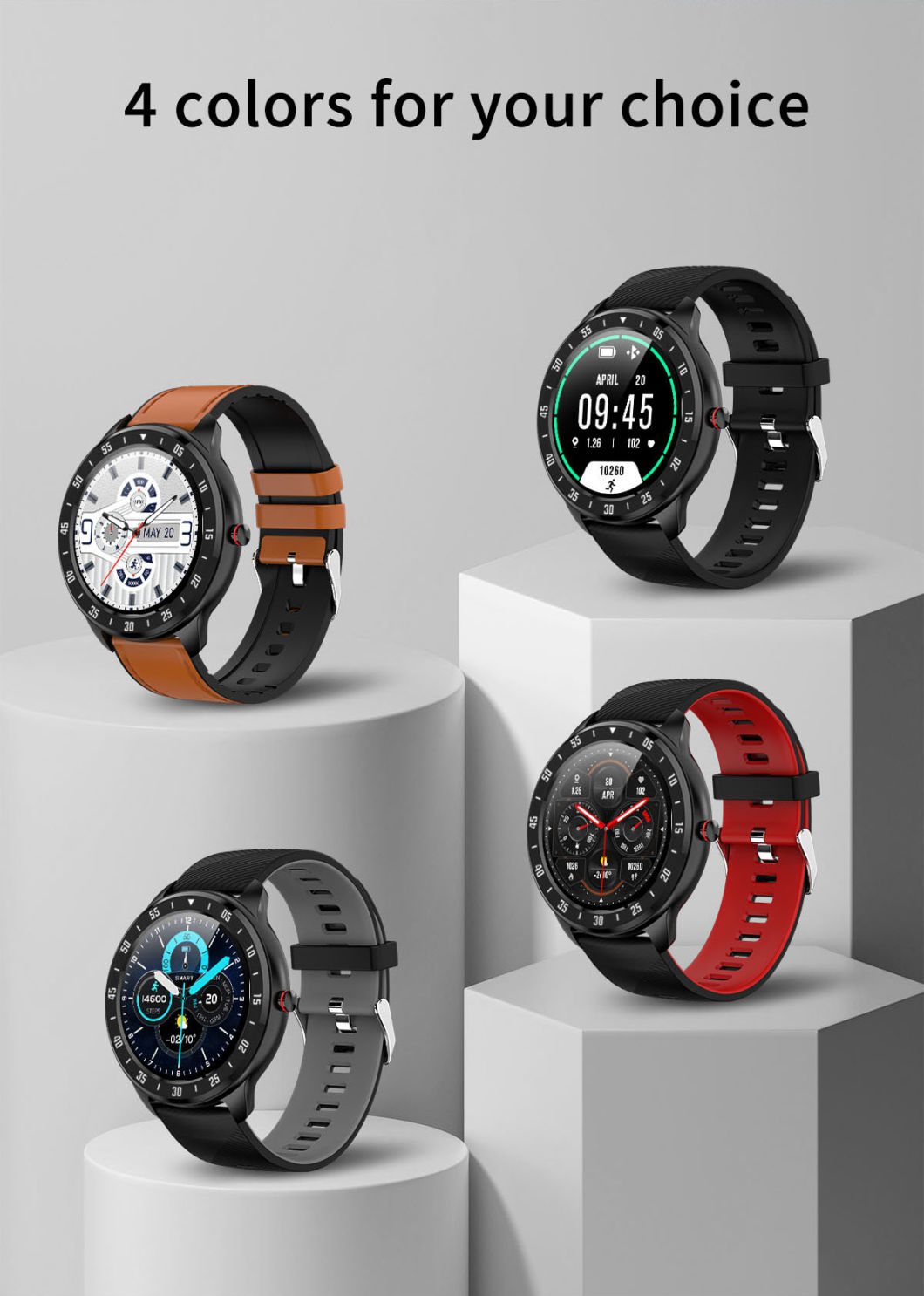 Smart Watch multifunzionale Z07 di rilevazione del touch screen di 2021hot 1.32inch 360*360 completa adatta completa di frequenza cardiaca e di pressione sanguigna
