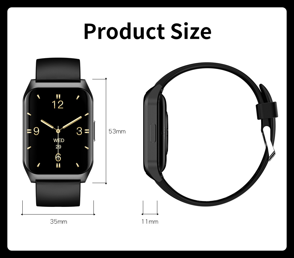 1,69 montre imperméable du partage d'informations Hz17smart de santé d'Ui de thème de style de la terre de l'écran IP67 de couleur d'IPS de pouce