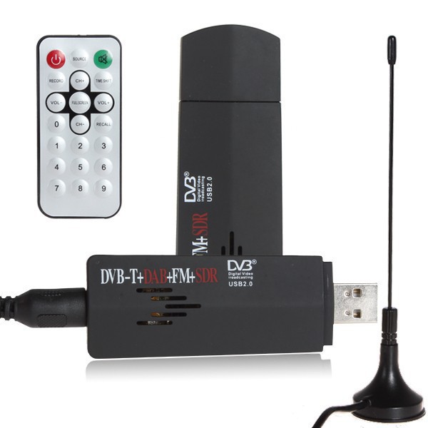 RTL-SDR / FM+DAB / DVB-T USB 2.0 Mini Digital TV Stick DVBT Dongle SDR with RTL2832U & R820T Tuner Receiver + Remote Contro