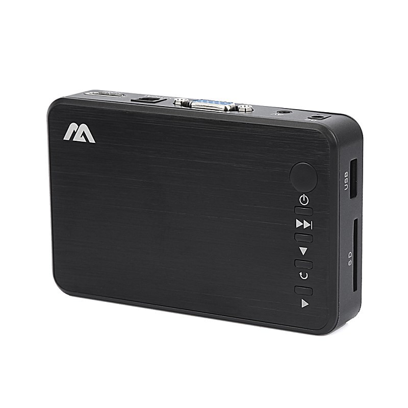 1080P Full HD Media Player with Remote Controller Support multi-language-black MP023