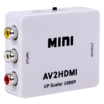 Mini Composite AV CVBS 3 RCA to HDMI Video Converter Adapter 720p 1080p Upscaler