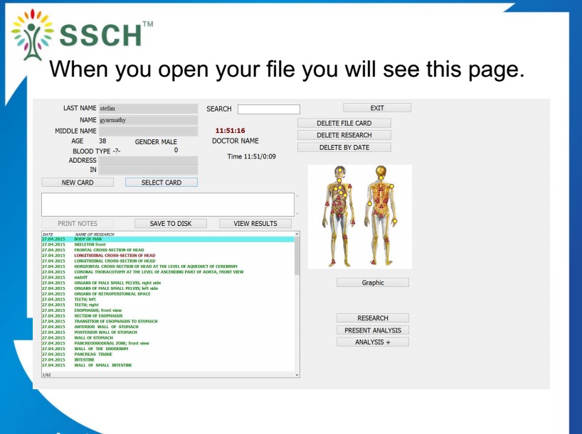 Macchina diagnostica nera dell'analizzatore di salute del touch screen 8D NLS con il trattamento per il controllo del corpo umano