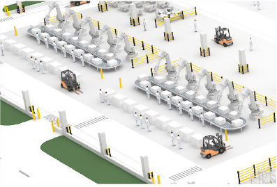  Safety Barrier Warehouse flexible anti-collision system FS-2023A
